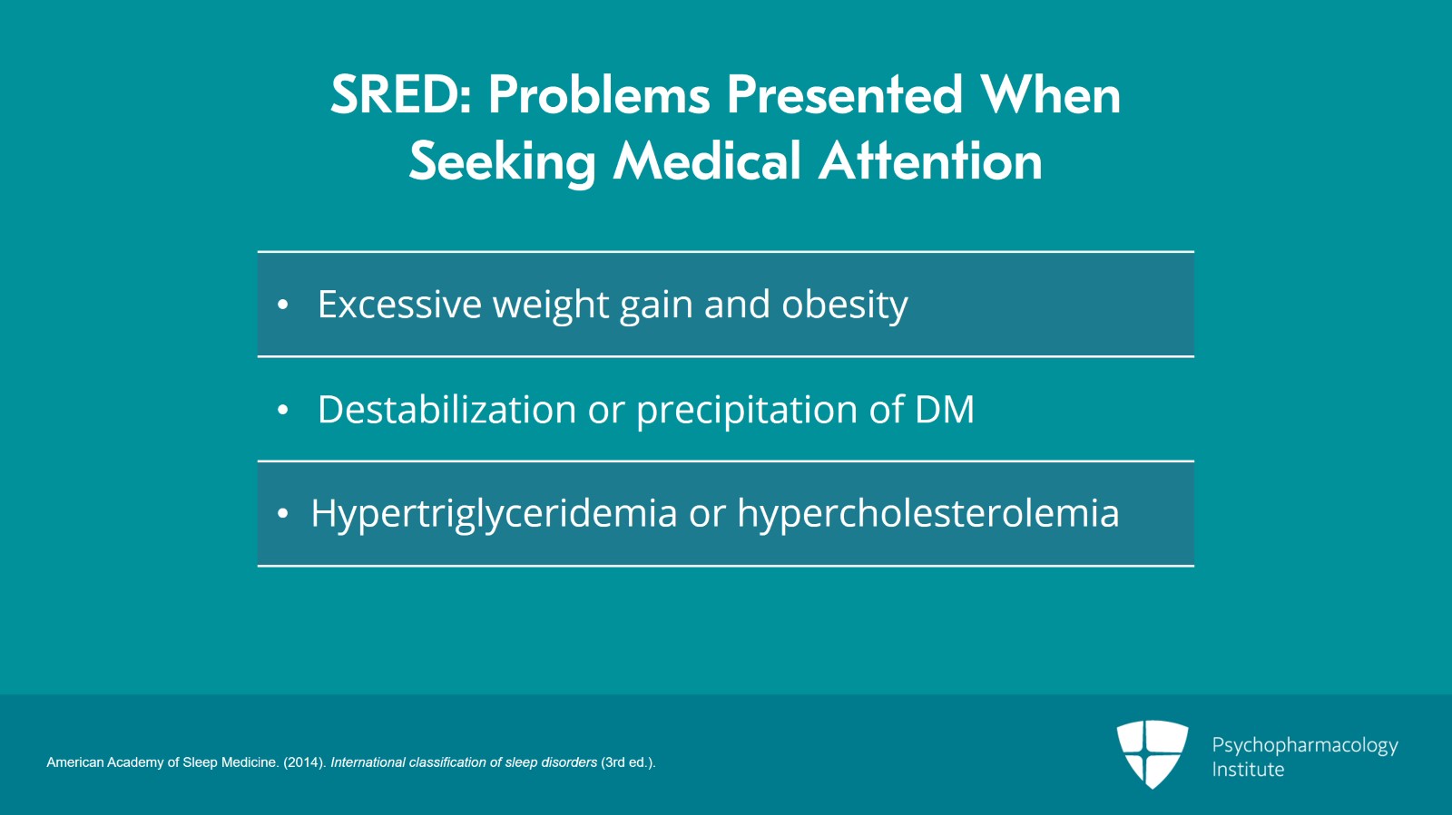 Diagnosing Sleep-Related Eating Disorder (SRED) | Psychopharmacology ...